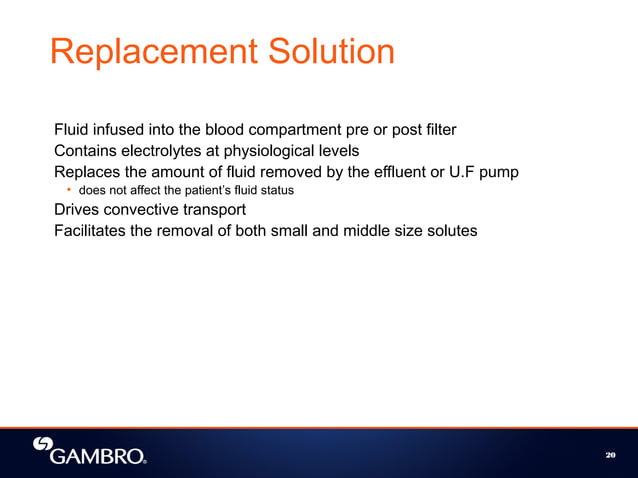 Kamc crrt training | PPT | Blood Disorders | Diseases and Conditions