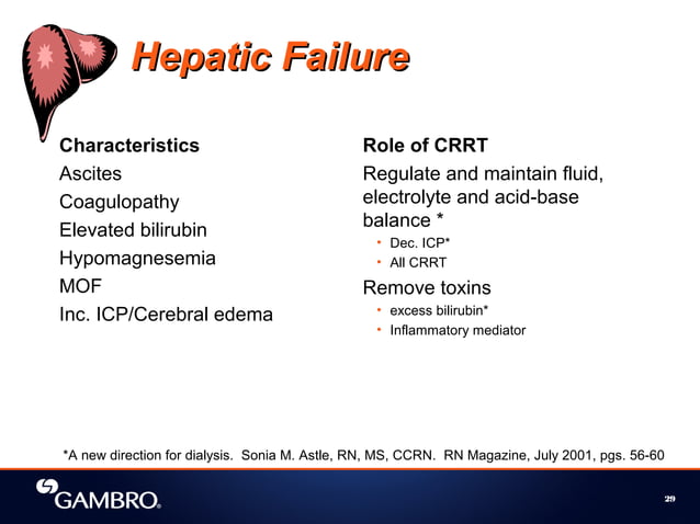 Kamc crrt training | PPT | Blood Disorders | Diseases and Conditions