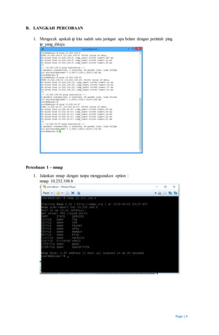 Network Scanning & Network Probing | PDF