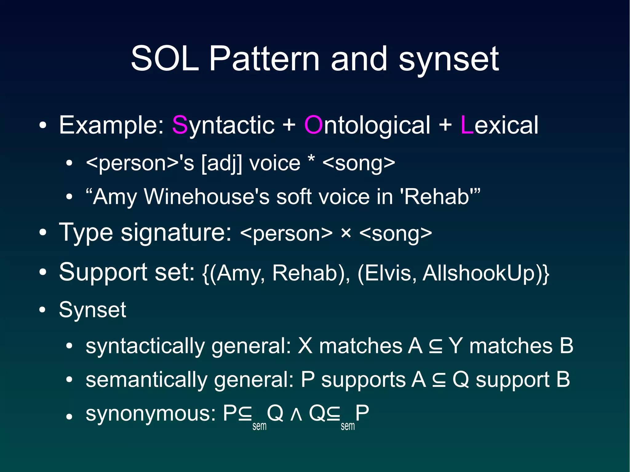 PATTY: A Taxonomy of Relational Patterns with Semantic Types | PPT