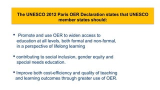 Case Study of Using Open Education Resources (OER) in Northern African ...