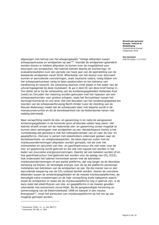 Kamerbrief routekaart windenergie op zee 2030 | PDF | Power and Energy ...