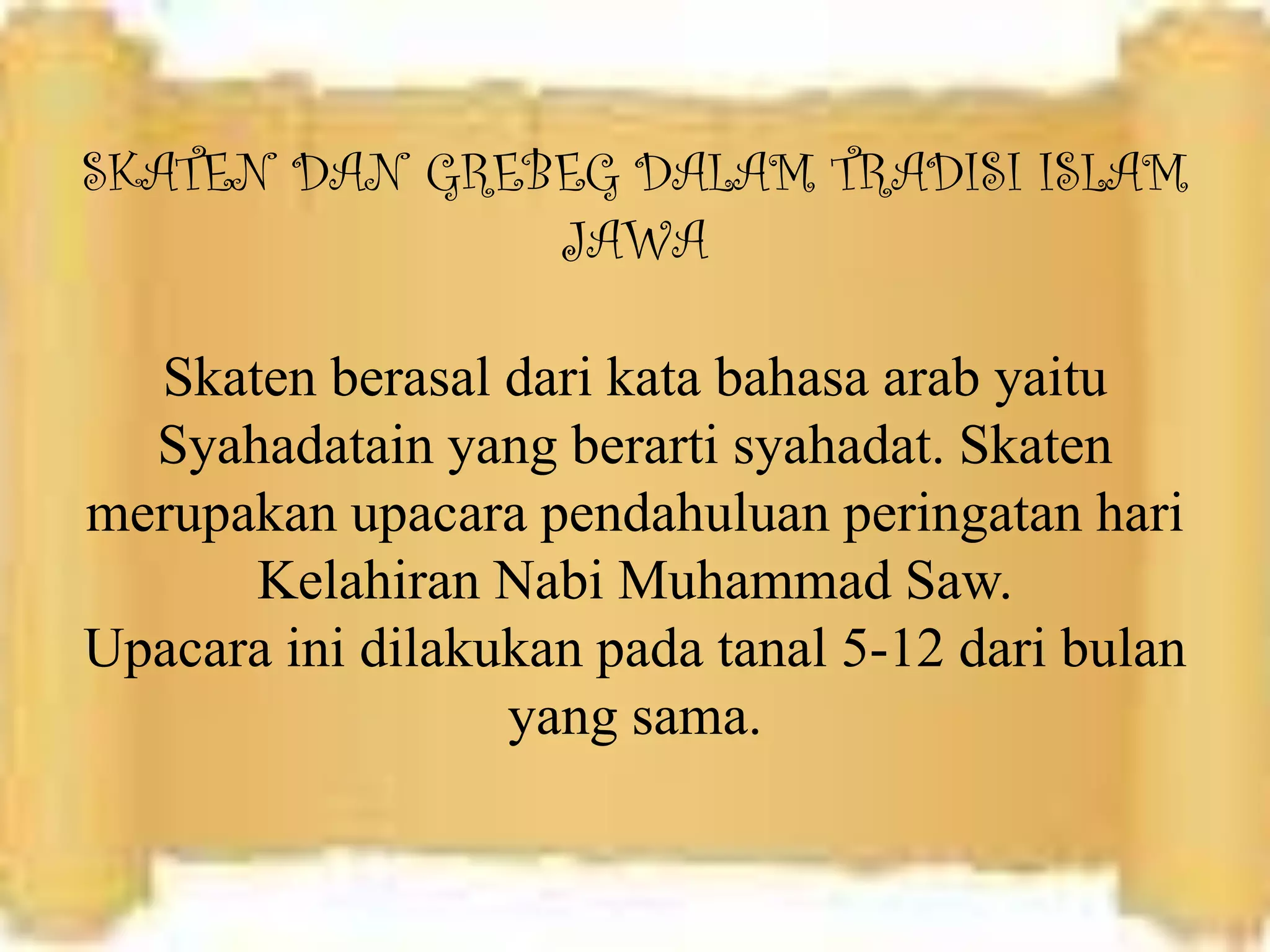 Sejarat Tradisi Islam Jawa | PPTX
