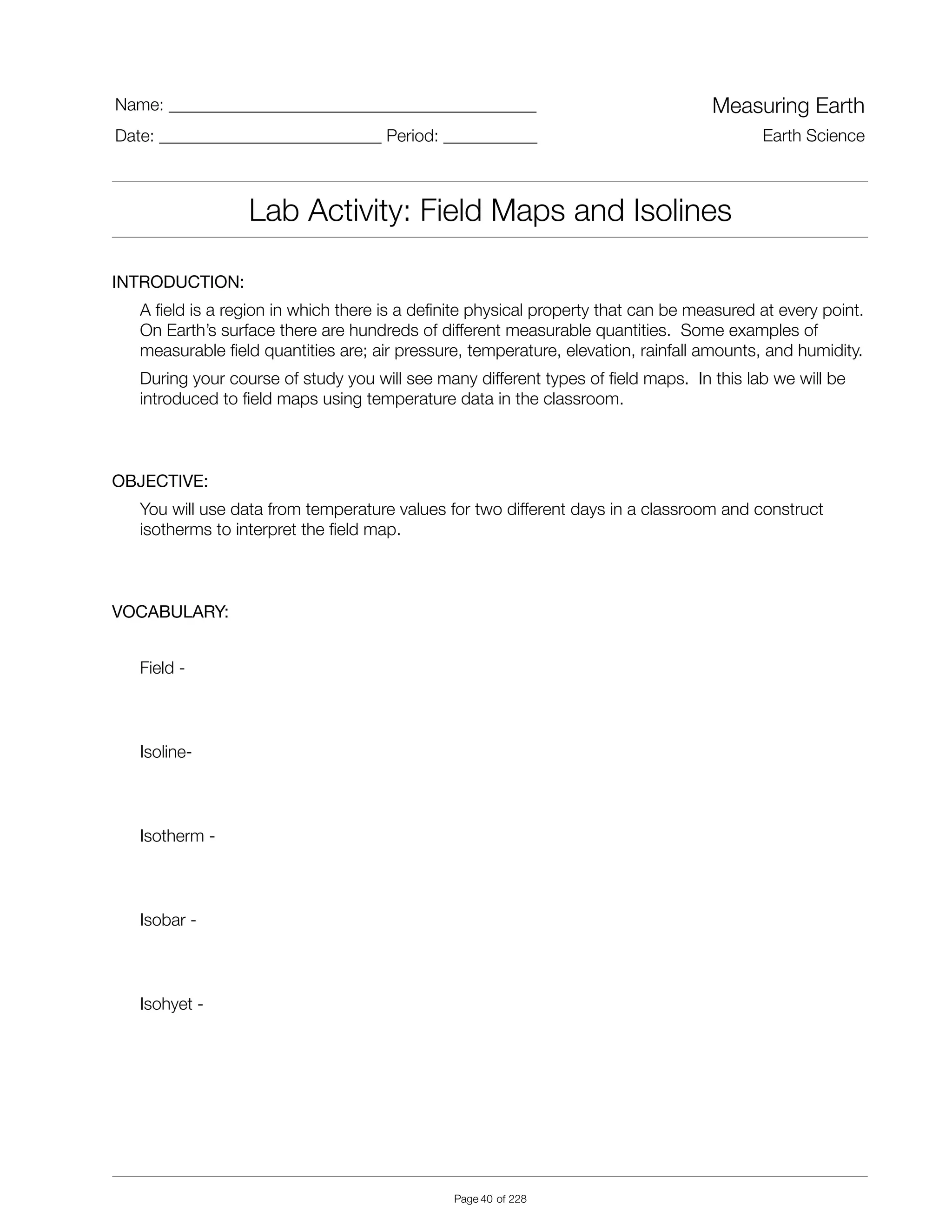 Kami export field maps and isolines lab | PDF