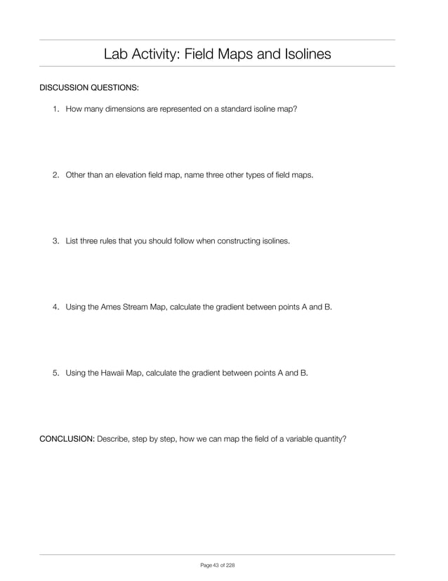 Kami export field maps and isolines lab | PDF