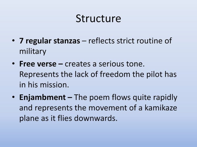 Kamikaze --beatrice-garland | PPTX | Poetry | Books and Literature
