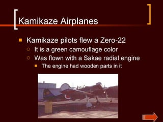 Kamikaze Planes In Color