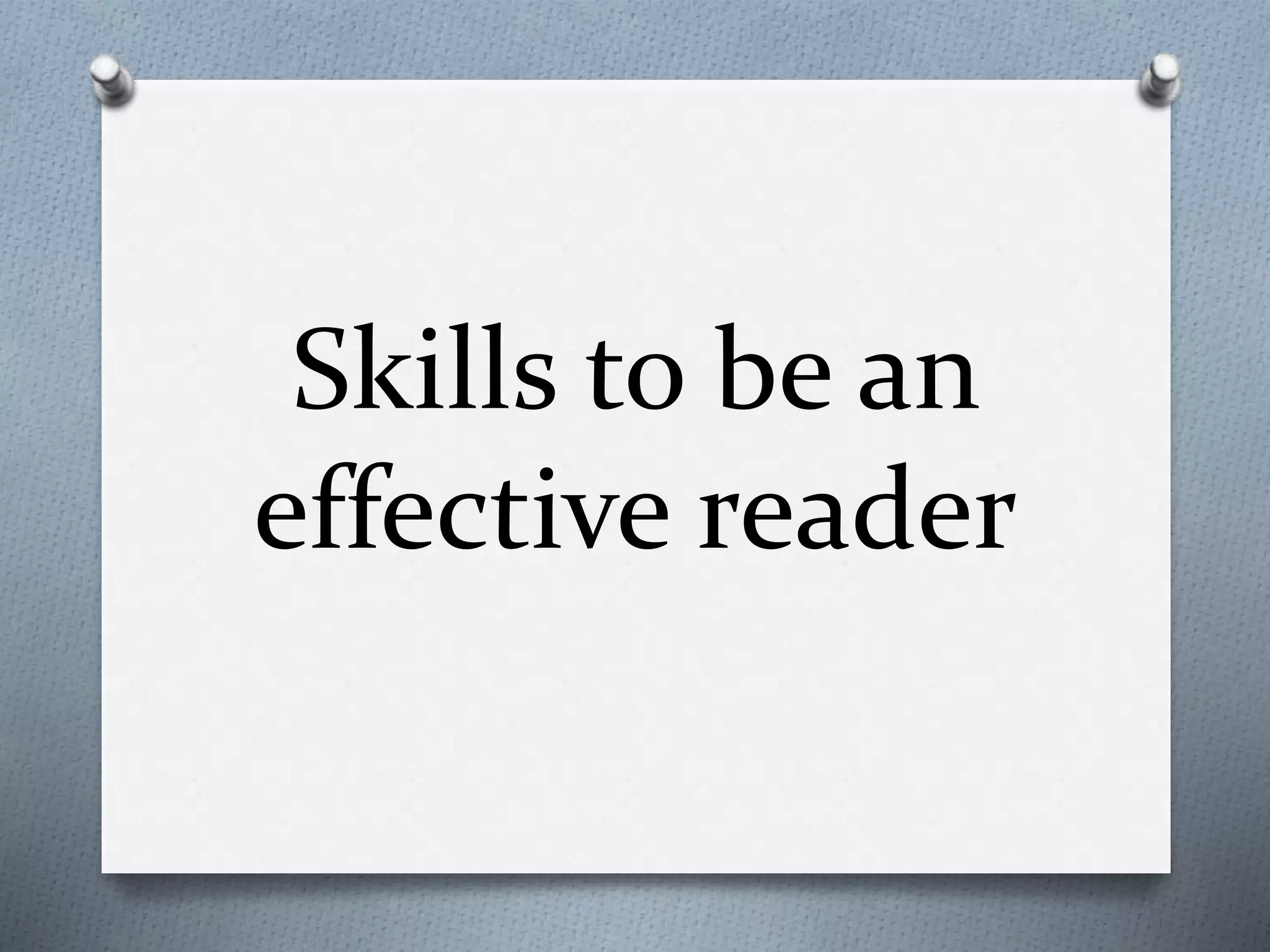 English Reading Skills Introduction | PPTX