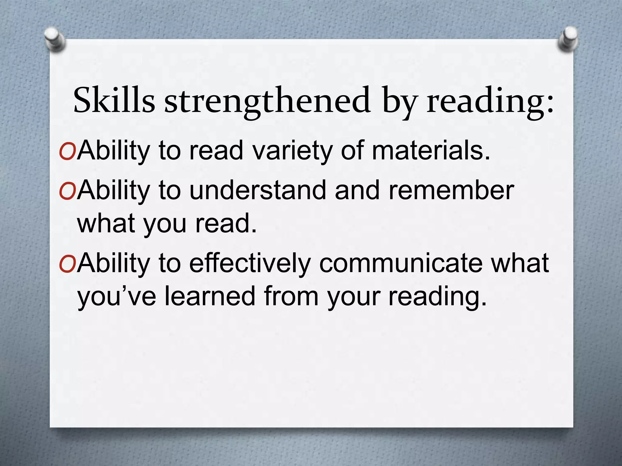 English Reading Skills Introduction | PPTX