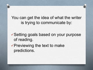 English Reading Skills Introduction | PPTX