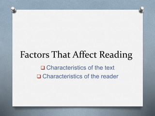 English Reading Skills Introduction | PPTX