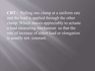 Tensile testing of textile materials | PPTX | Needlework | Arts and Crafts