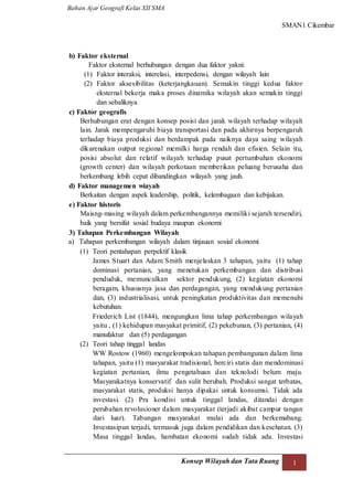 Kamis geo xii kd 3.1 konsep wilayah dan tata ruang | PDF