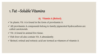 Vitamins & Co-Enzymes | PPTX
