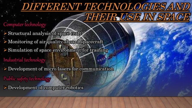 SPACE TECHNOLOGY BY Vivek Vishwakarma | PPT