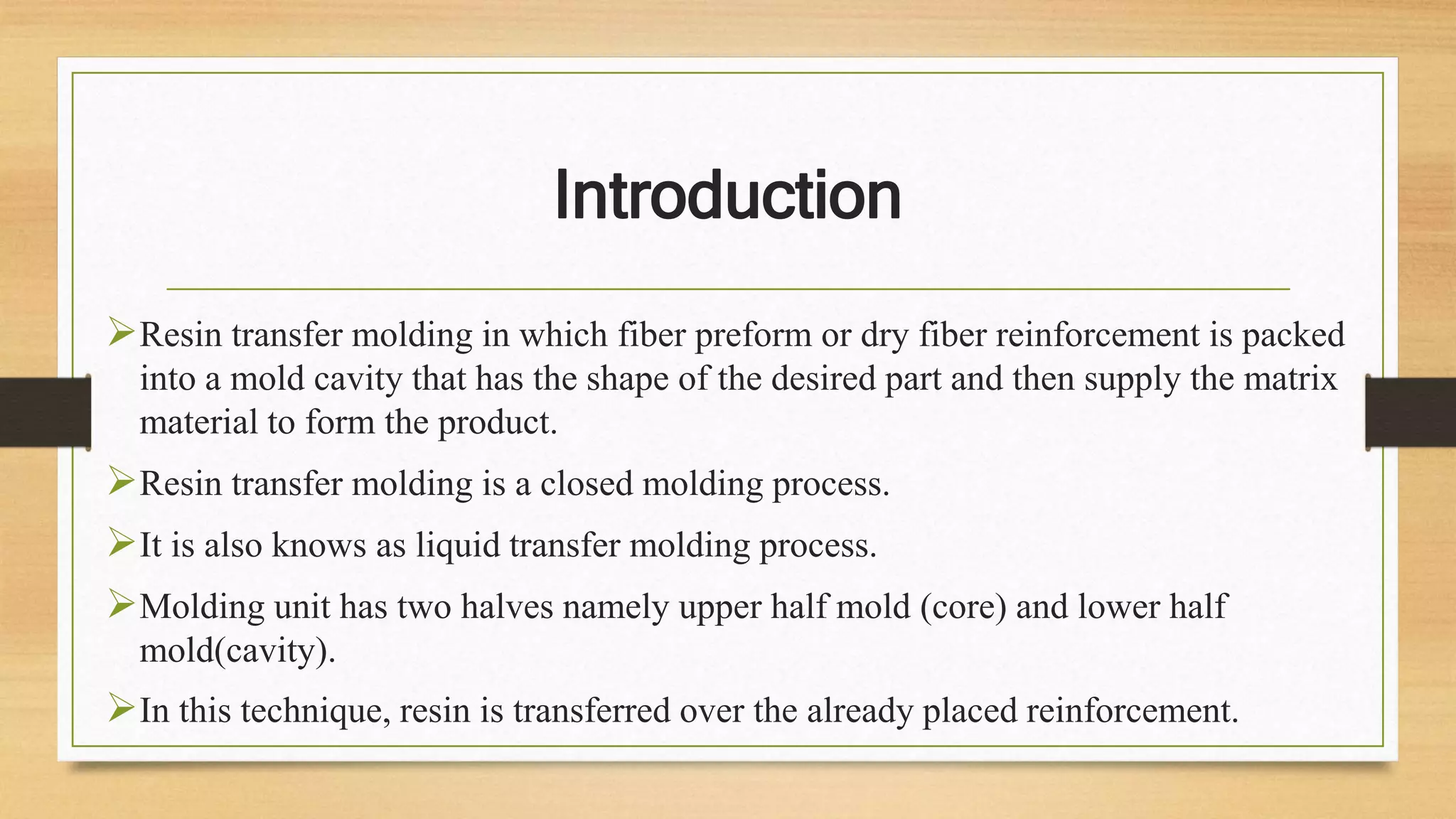 Resin Transfer Molding (RTM) | PPTX
