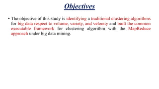A Comprehensive Study of Clustering Algorithms for Big Data Mining with ...