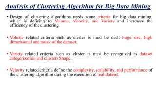 A Comprehensive Study of Clustering Algorithms for Big Data Mining with ...