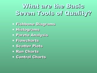 Quality tools for Improvement | PPT
