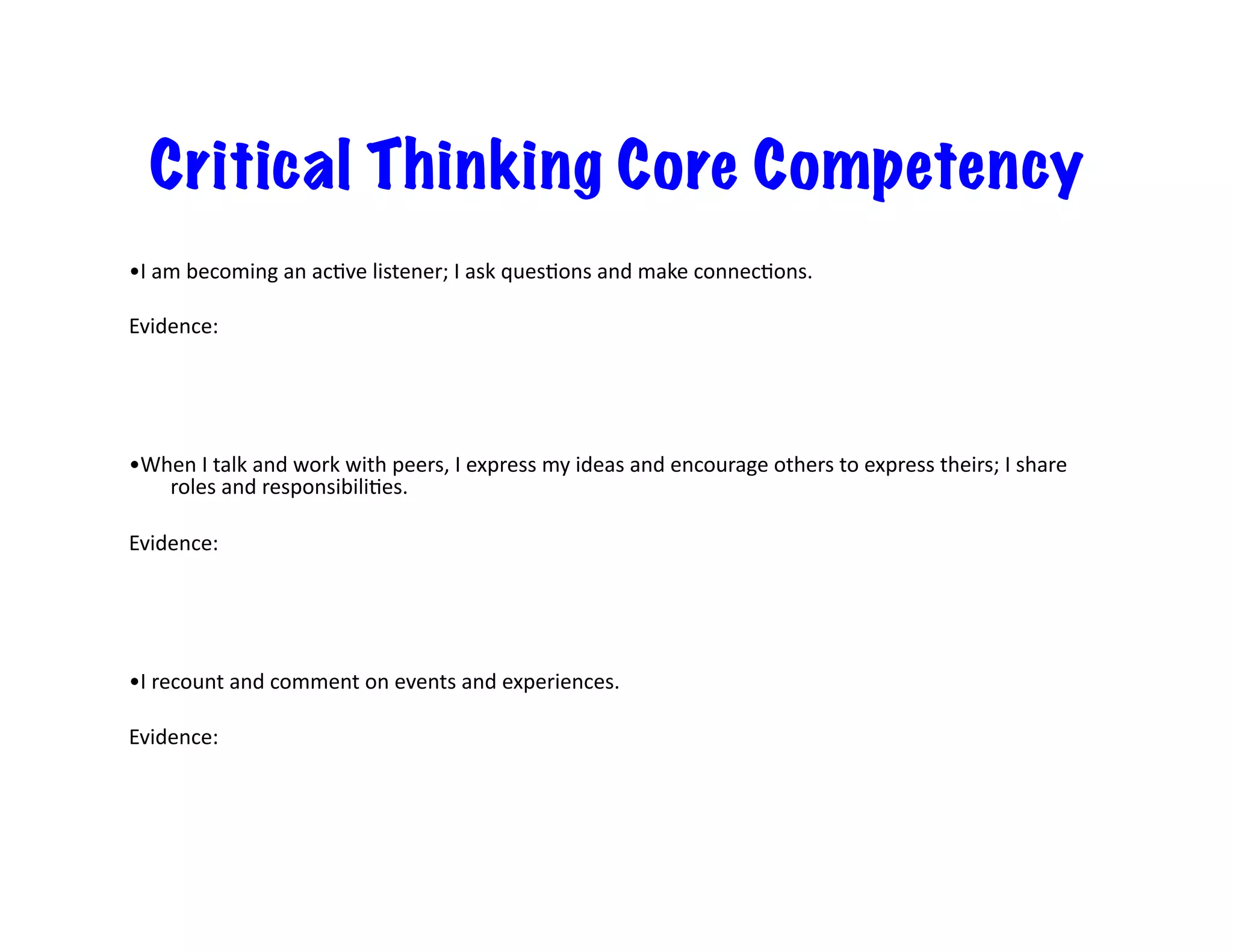 Kamloops.core competencies | PDF