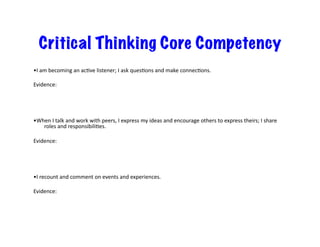 Kamloops.core competencies | PPT