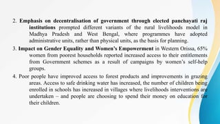 WAYS TO UPLIFT RURAL LIVELIHOODS | PPTX