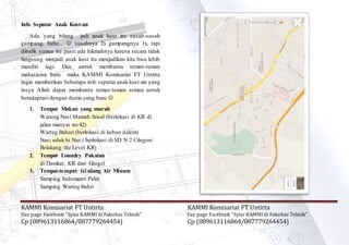 Kammi in campus booklet | DOCX