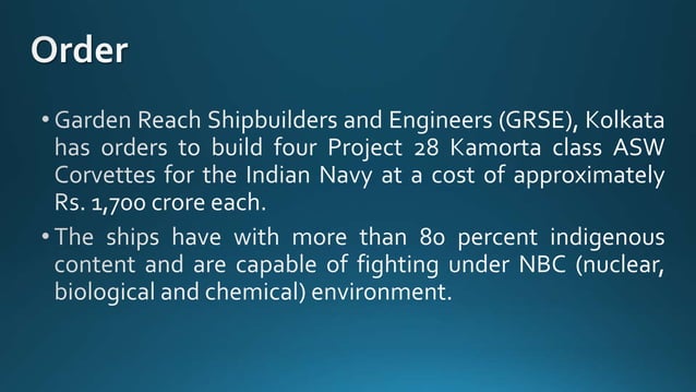 Kamorta class corvette | PPTX