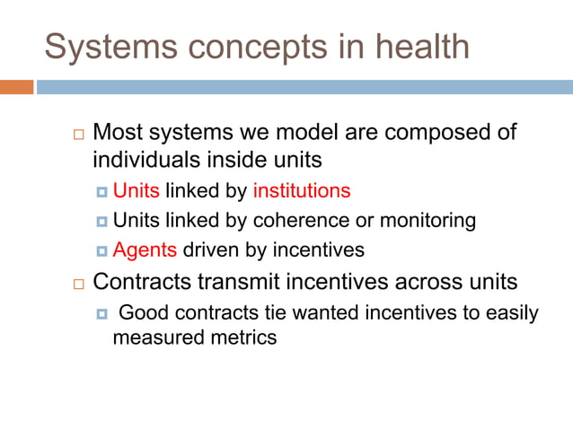 Complex Adaptive Systems in Health | PPTX