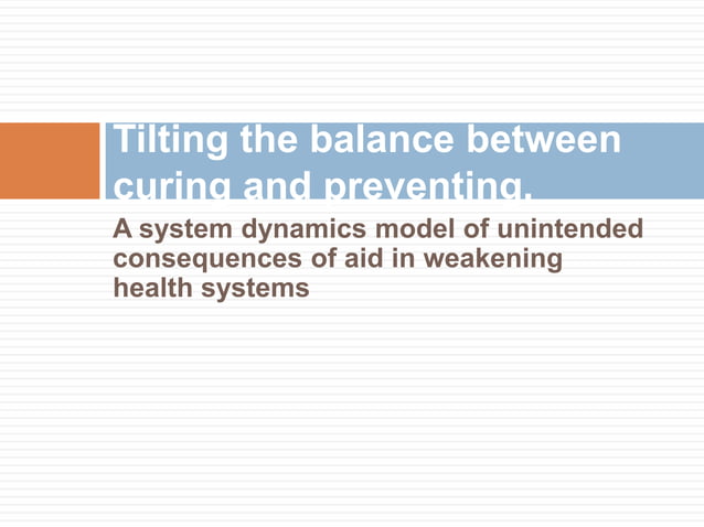 Complex Adaptive Systems in Health | PPTX