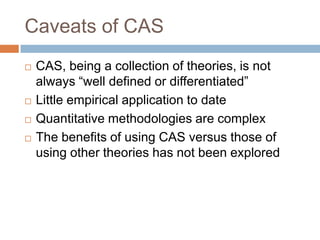 Complex Adaptive Systems in Health | PPTX