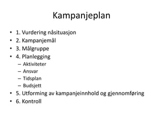 Kampanjeplan | PPTX