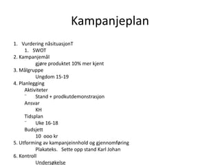 Kampanjeplan | PPTX