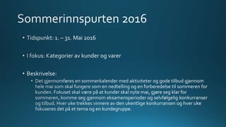 Kampanje på stasjonen | PPTX