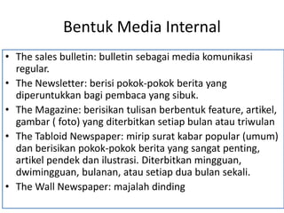 Kampanye public relations (media internal) | PPT