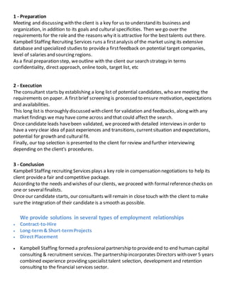 Kampbell staffing profile | DOCX | Management Consulting Industry ...