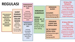 Kampung kb wonosobo | PPTX