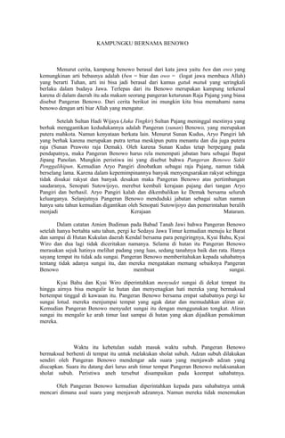 Kampungku bernama benowo | PDF