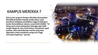 UMN SIAP LAKUKAN PROGRAM KAMPUS MERDEKA | PDF