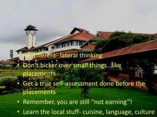 My IIM-Kampus years | PPT