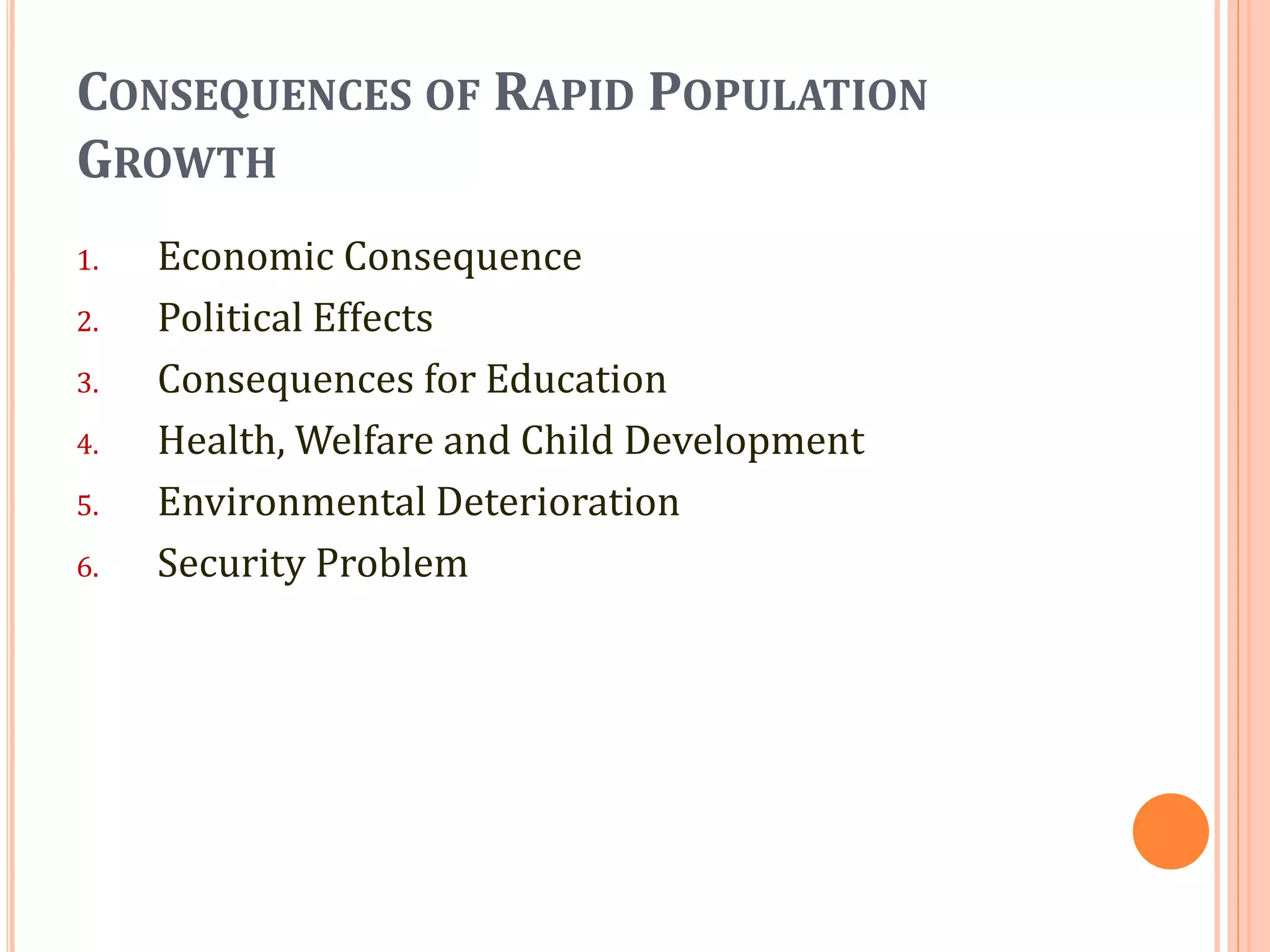 Population explosion and family welfare programme | PPTX