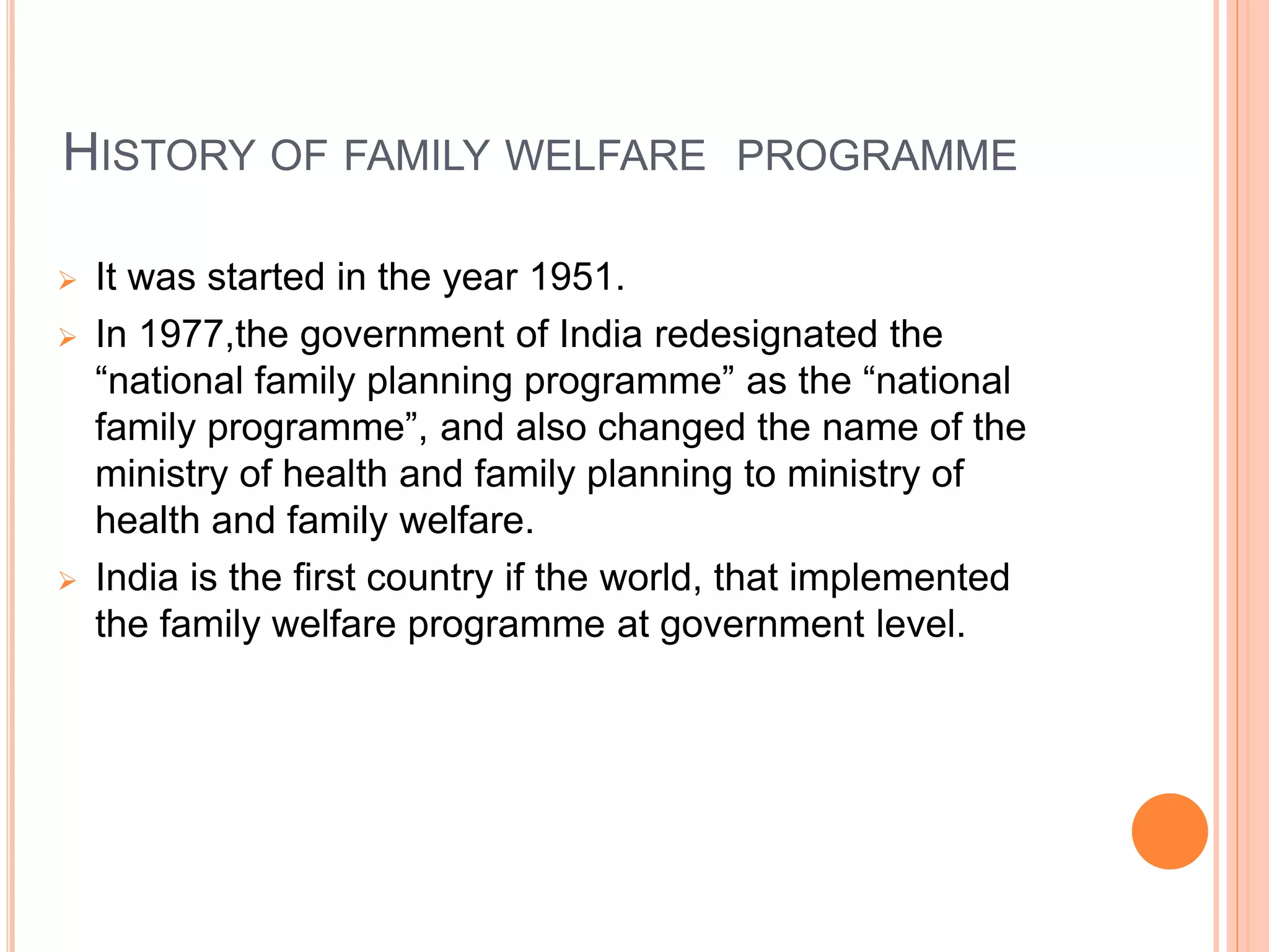 Population explosion and family welfare programme | PPTX