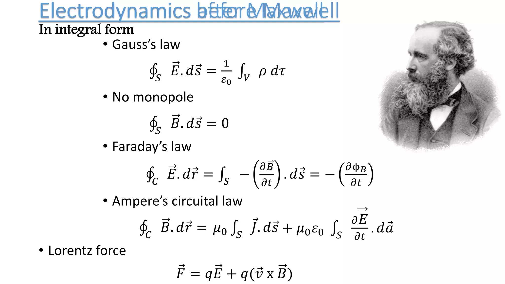 Maxwell's equation and it's correction in Ampere's circuital law | PPTX