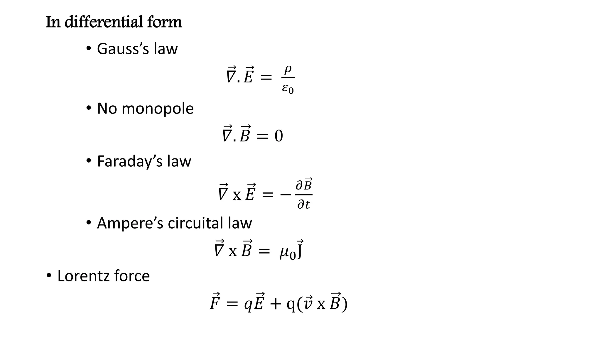 Maxwell's equation and it's correction in Ampere's circuital law | PPTX