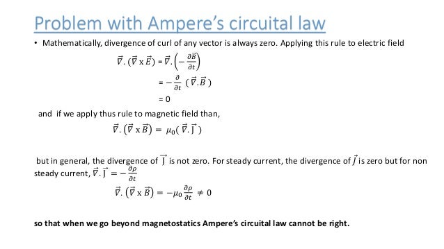Maxwell's equation and it's correction in Ampere's circuital law