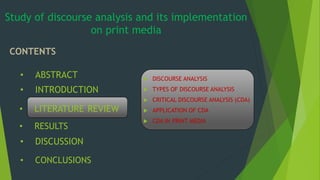 Critical Discourse Analysis | PPTX