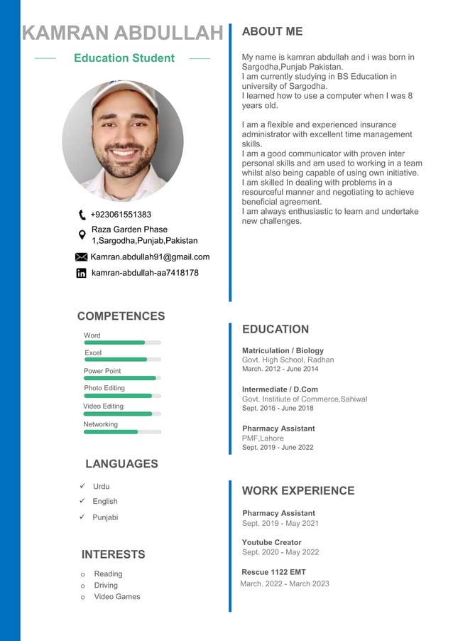 Kamran Abdullah CV 1 | PDF