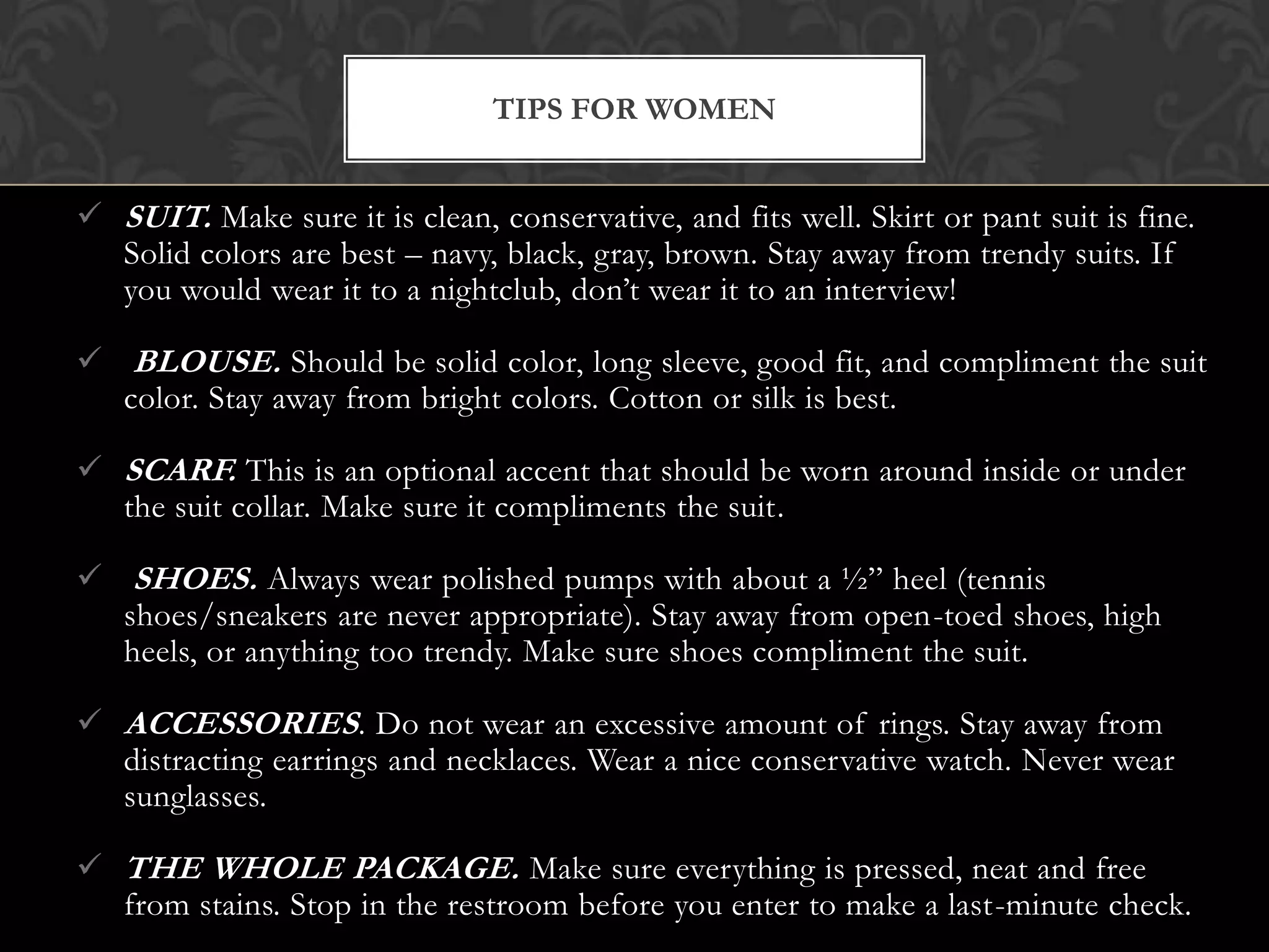 Interview Attire | PPT