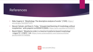 Morphology & Morpheme | PDF