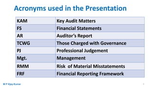 KAM : Important Communication to Stakeholders : Tool for Auditors and ...